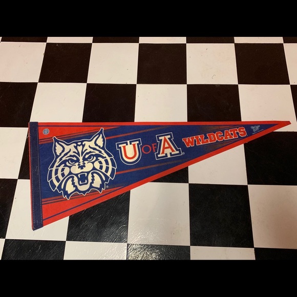Other | Vtg 8s90s University Of Arizona Wildcat Pennant | Poshmark